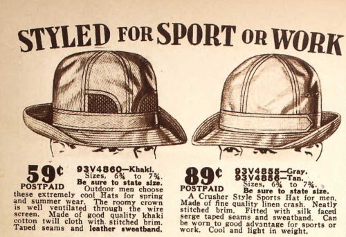 1930s Men's Hat Styles and Fashion History