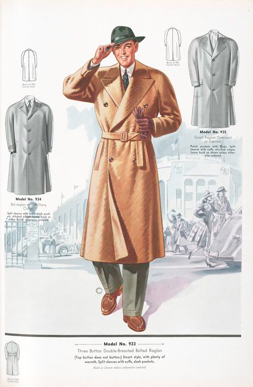 1930s Men's Coat and Jacket Styles