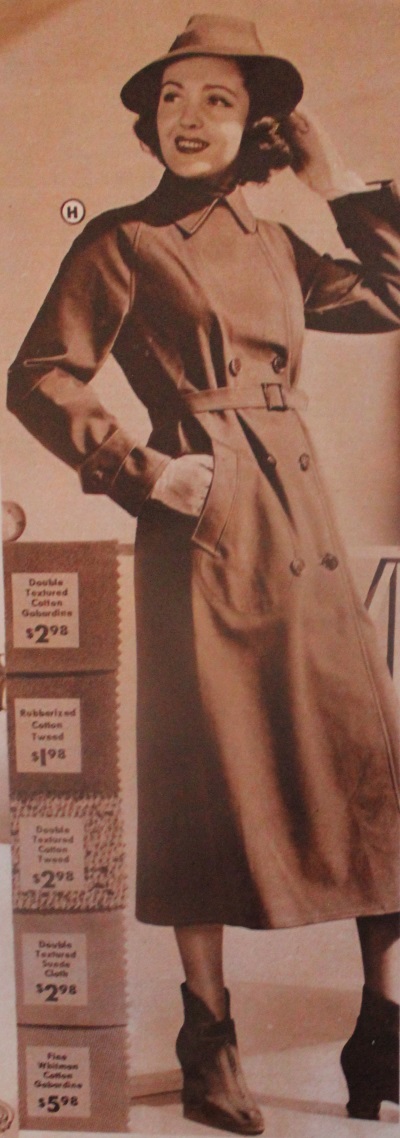 History of Vintage Raincoats, Jackets and Capes for Women