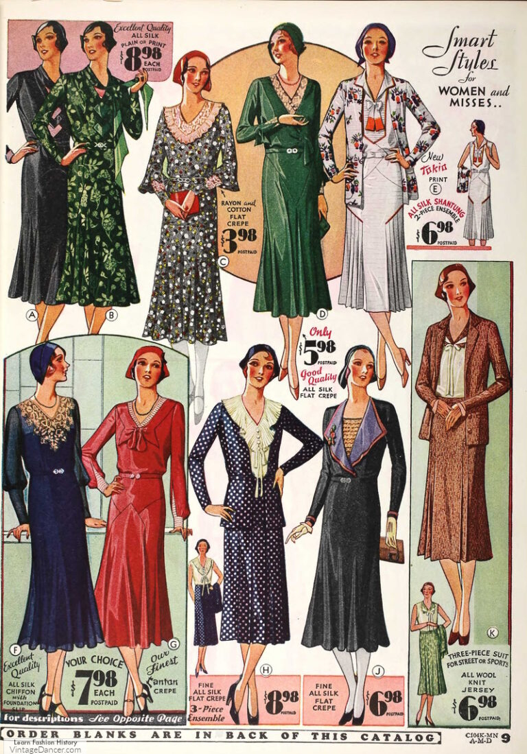 1930s Dress Styles in the Daytime