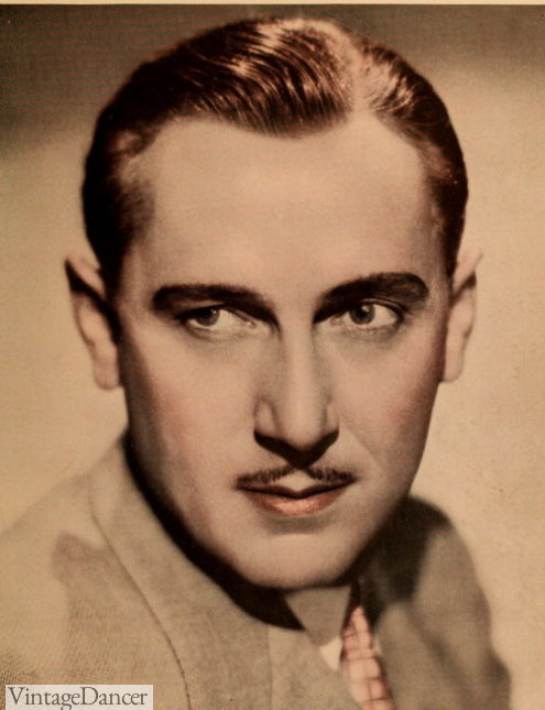 1930s Men's Hairstyles, Mustaches, and Grooming Trends