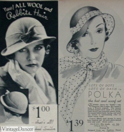1930s Hat Styles | Women's 30s Hat History