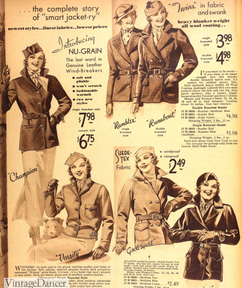 1930s Coats and Jackets History