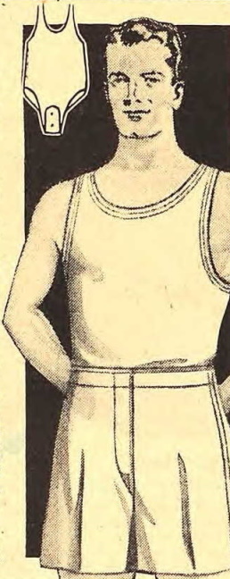 Men's Vintage Gym Clothes 1920s-1950s | Sweatshirts, Shorts, Tops ...