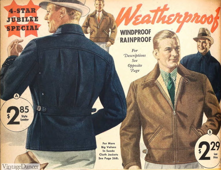 1930s Men's Coat and Jacket Styles