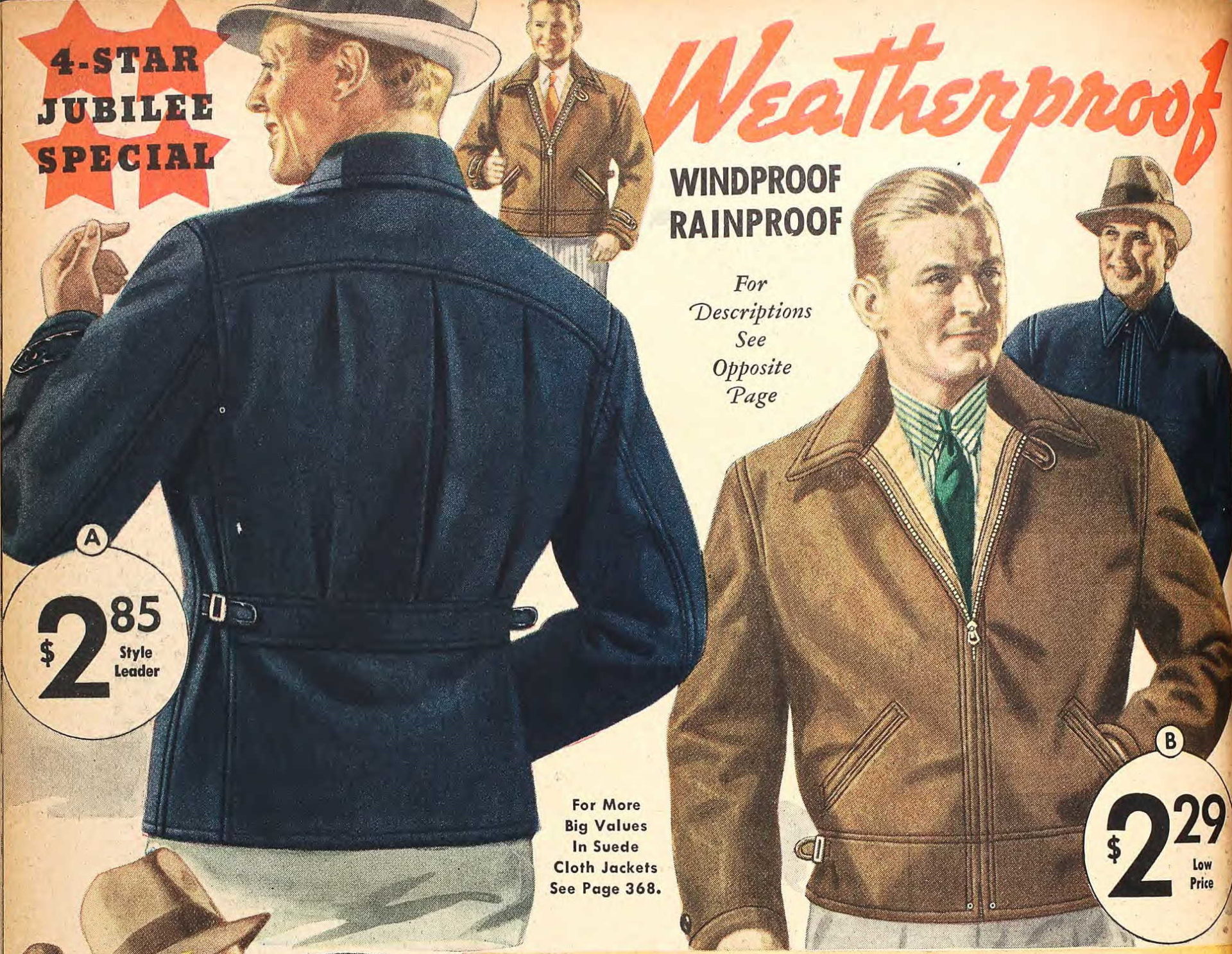 1930s Men's Coat and Jacket Styles