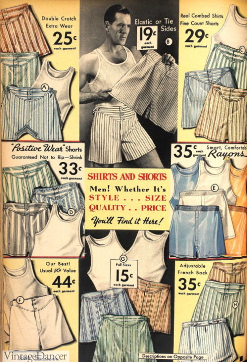 1930s Men's Underwear History