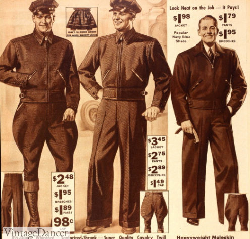 1930s Men's Workwear, Everyday Clothing