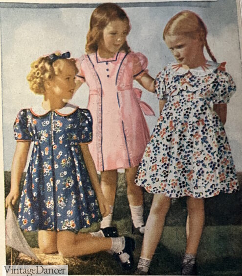1930s Children's Fashion for Girls