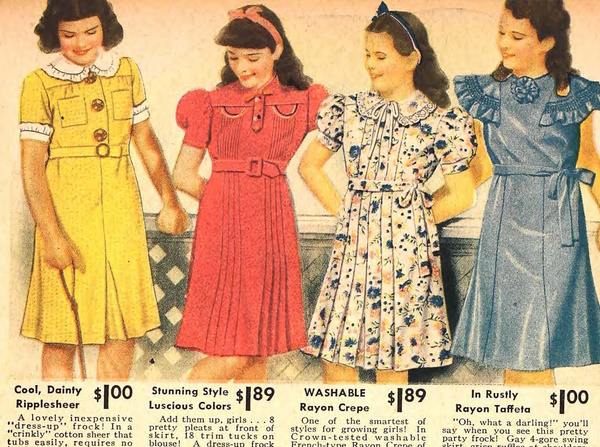 1930s Children's Fashion for Girls
