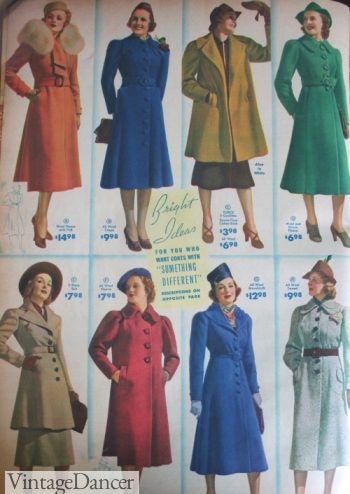 1938 Fashion | Dresses, Coats, Hats, Shoes