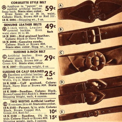 A History of Belts 1920-1960 for Women
