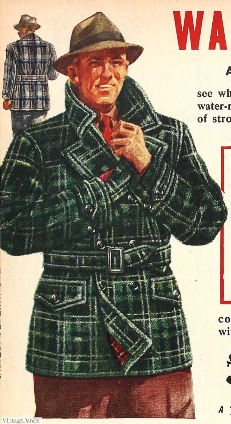 1930s Men's Coat and Jacket Styles