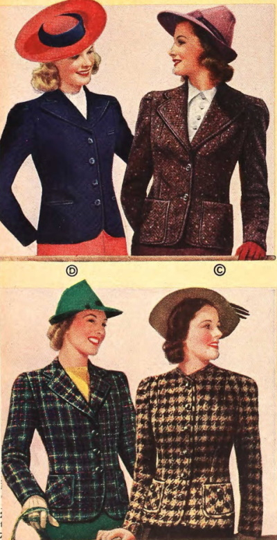 1940s Coats & Jackets Fashion History