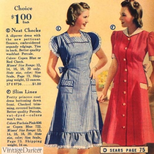 1940s House Dresses, Home Frocks