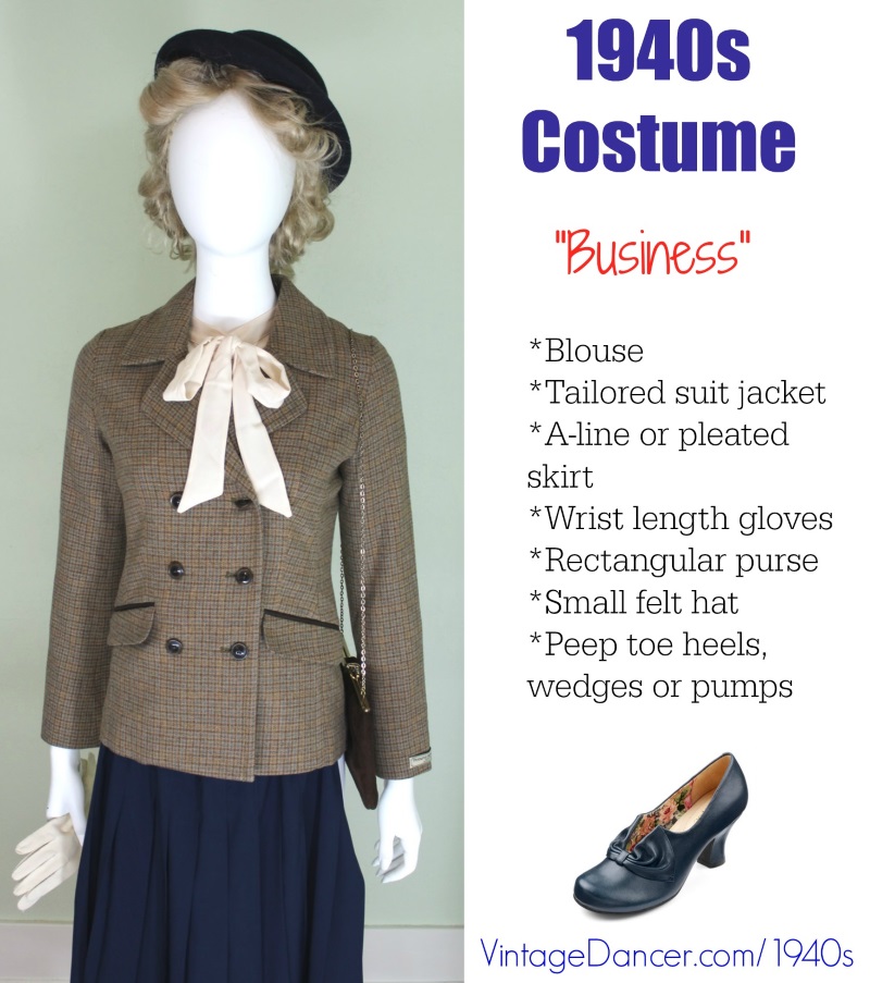 1940s Costume & 40s Outfit Ideas - 16 Women's Looks