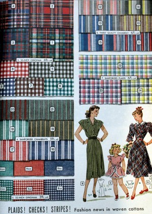 1940s Fabrics and Colors in Fashion