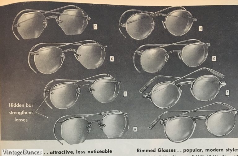 1940s Sunglasses, Glasses & Eyeglasses History