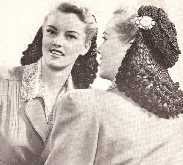 1940's Hair Snoods- buy, knit, crochet or sew a snood