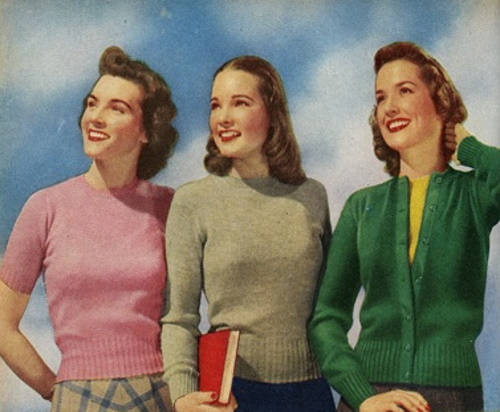 Vintage Sweaters: 1940s, 1950s, 1960s with Pictures
