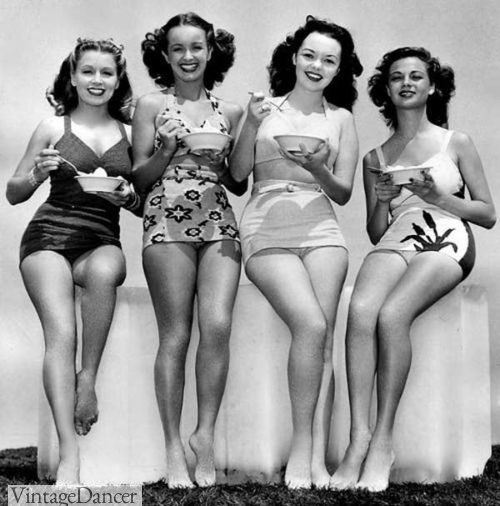1940s Bathing Suits Swimsuits And Swimwear