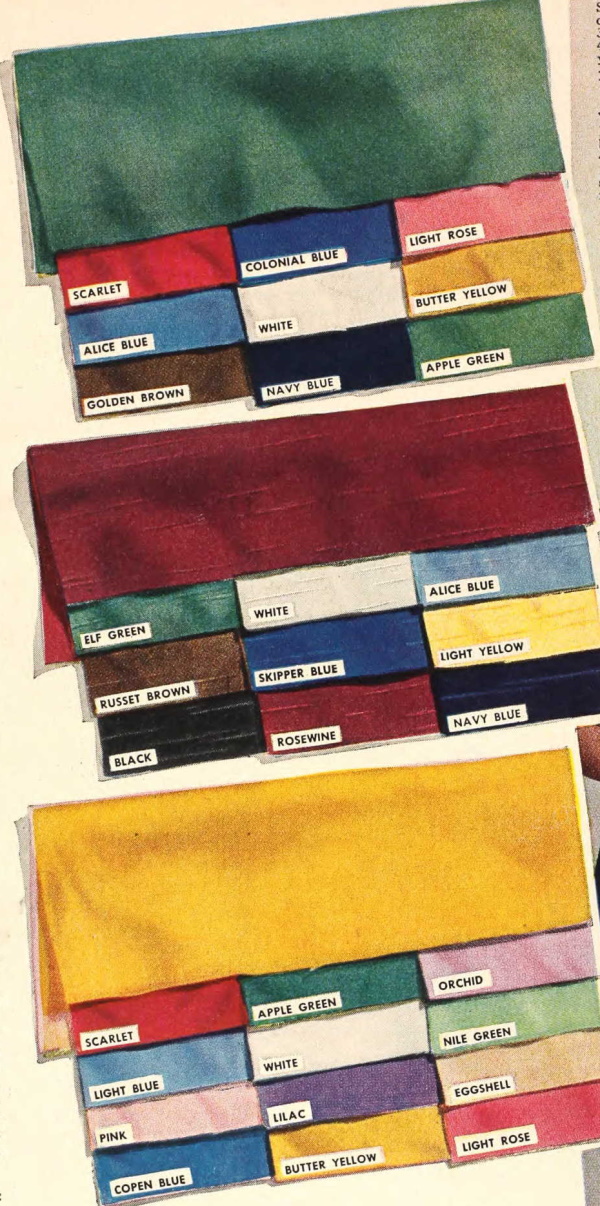 1940s Fabrics and Colors in Fashion