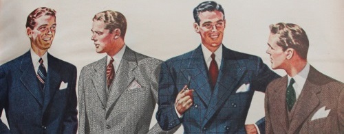 1940s Men's Accessories: Belt, Suspenders, Cuff Links, Jewelry