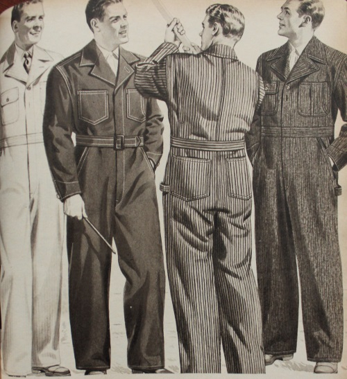 1940s Men's Work Clothes, Casual Wear