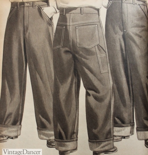 1940s Men's Casual Clothing- Shirts, Trousers, Pullover Vests
