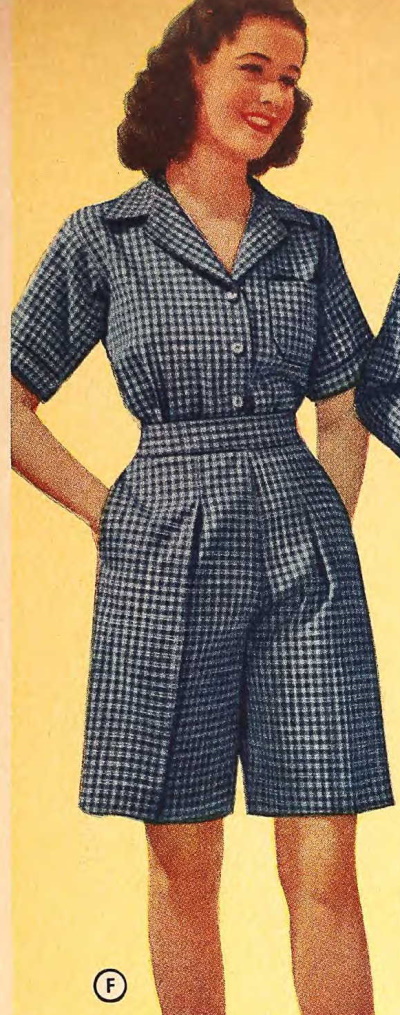 Vintage Shorts, Culottes History 1930s-1950s