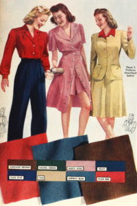 1940s Fabrics and Colors in Fashion