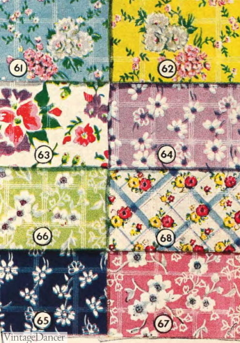 1940s Fabrics and Colors in Fashion
