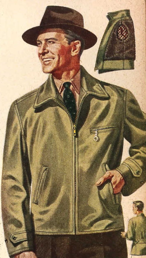 1940s Men's Coats and Jacket Styles & History