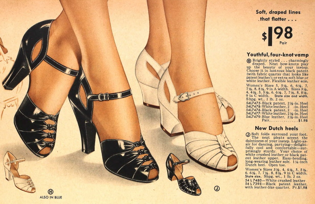1940s Shoes Styles for Women History