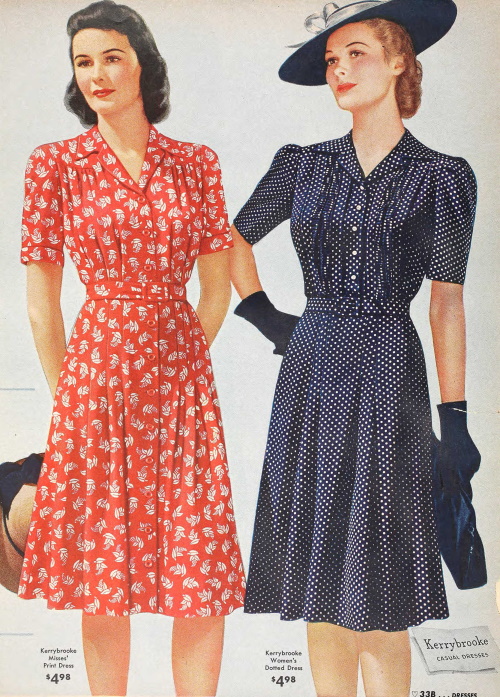 Vintage 1940s Dress Styles: Classic 40s Dresses