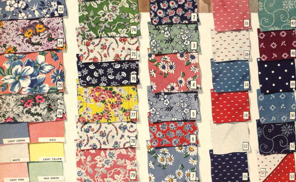 1940s Fabrics and Colors in Fashion