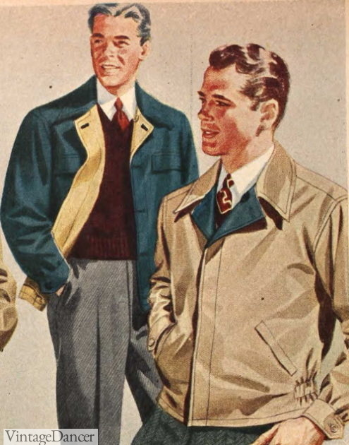 1940s Men's Coats and Jacket Styles & History