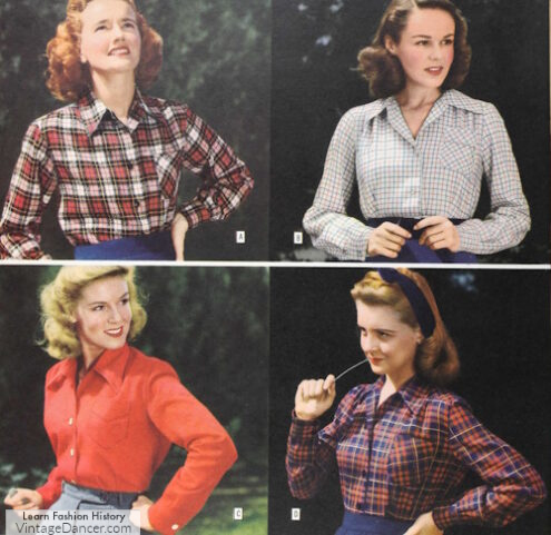 1940s Fall Winter Fashion Casual Outfits