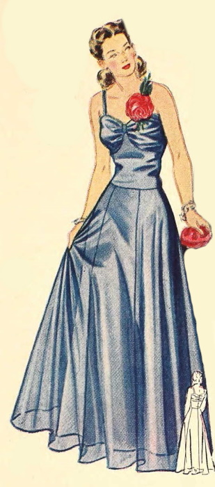 1940s Formal Dresses, Prom Dresses, Cocktail Dresses History