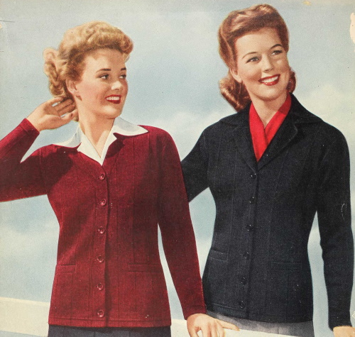 1940s Sweater Styles - Women's Pullovers and Cardigans
