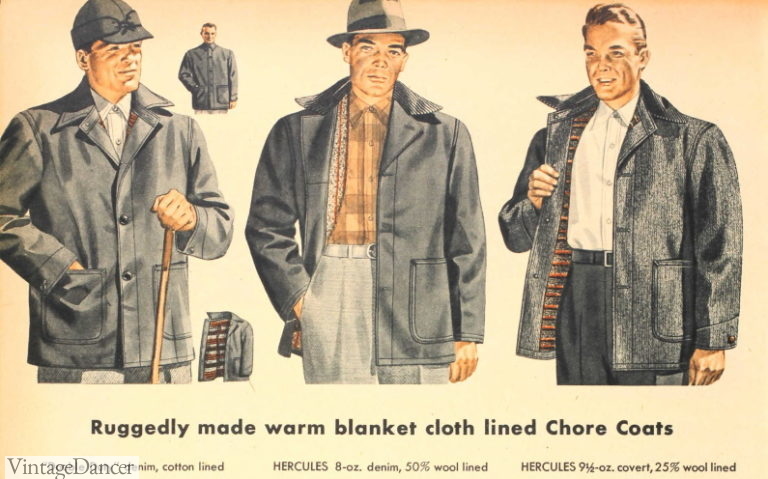 1940s Men's Work Clothes, Casual Wear