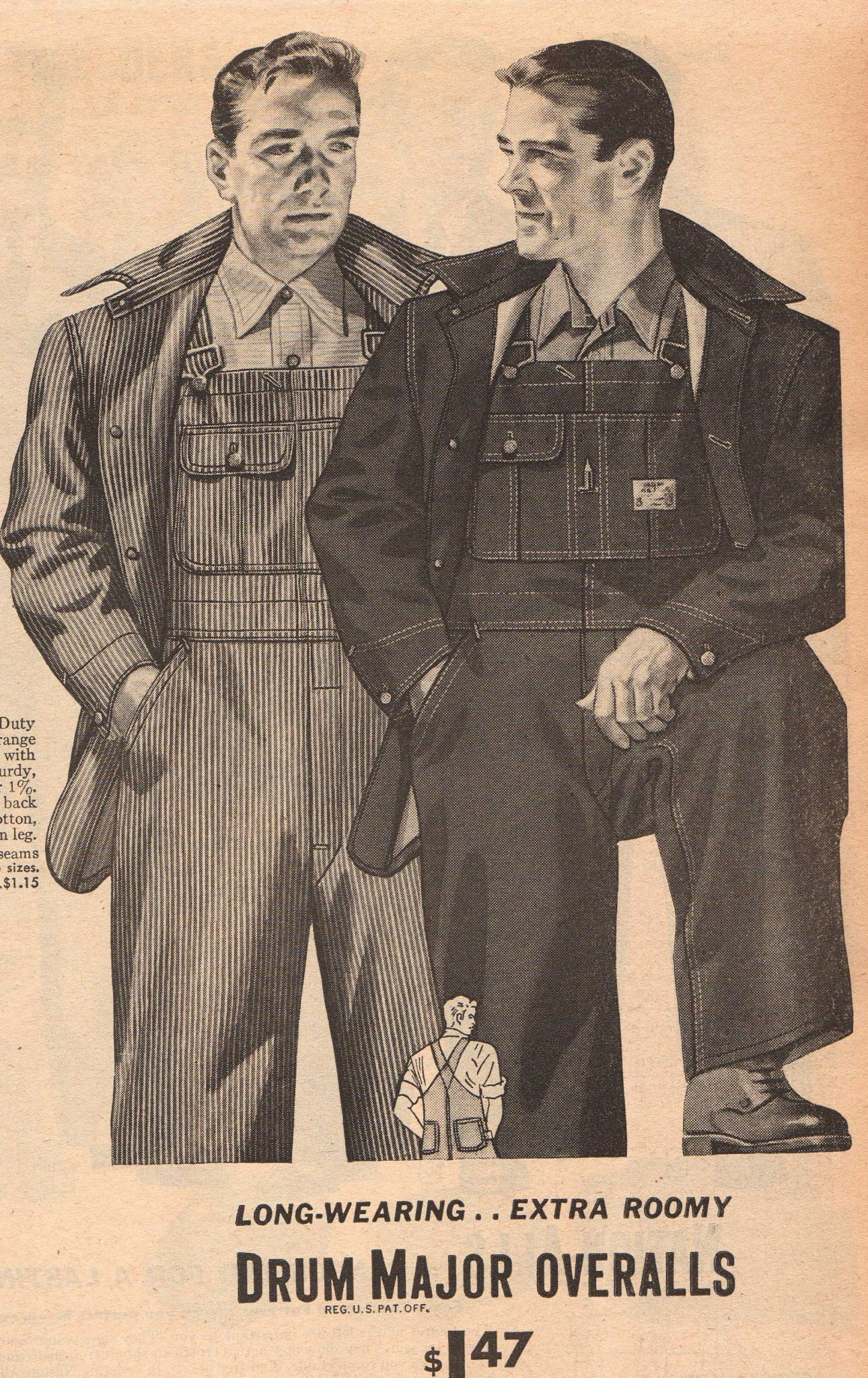 1940s Men's Work Clothes, Casual Wear