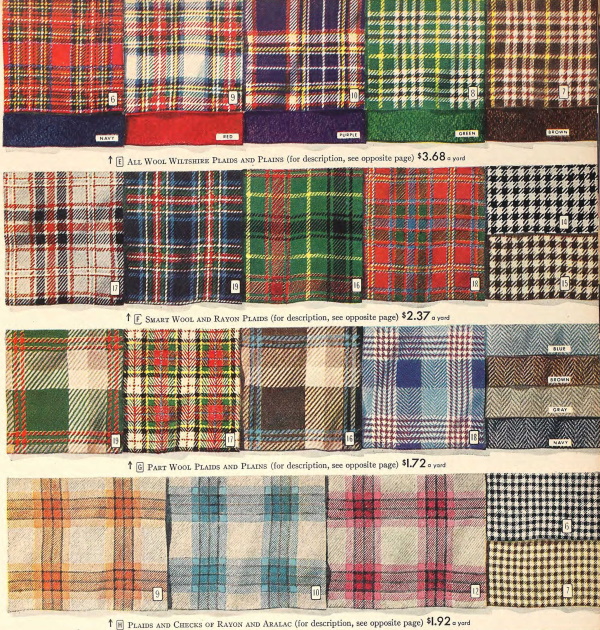 1940s Fabrics and Colors in Fashion