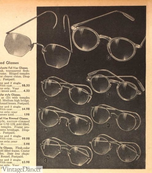 1940s Sunglasses, Glasses & Eyeglasses History
