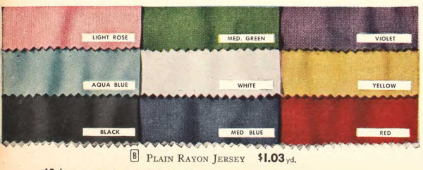 1940s Fabrics and Colors in Fashion