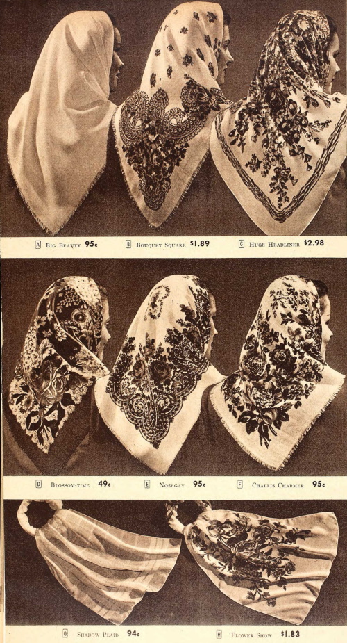 Vintage Scarves- Styles from 1920s to 1960s