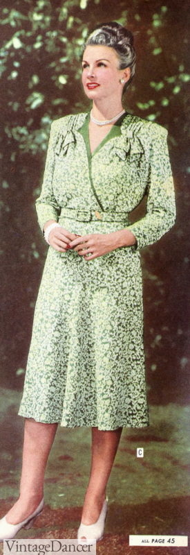Vintage 1940s Dress Styles: Classic 40s Dresses