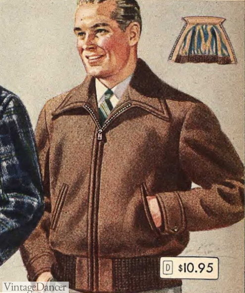 1940s Men's Coats and Jacket Styles & History