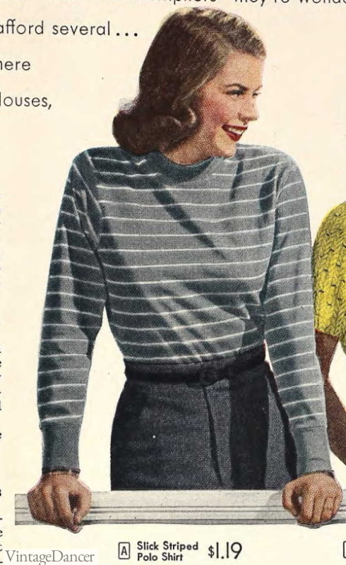 1940s Sweater Styles - Women's Pullovers and Cardigans