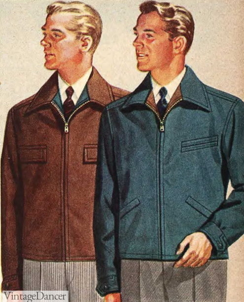 1940s Men's Coats and Jacket Styles & History